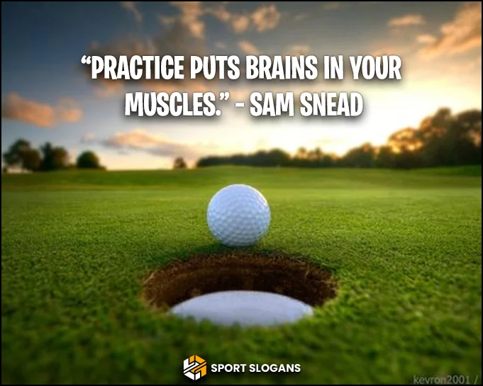 Golf Quotes - Sport Slogan